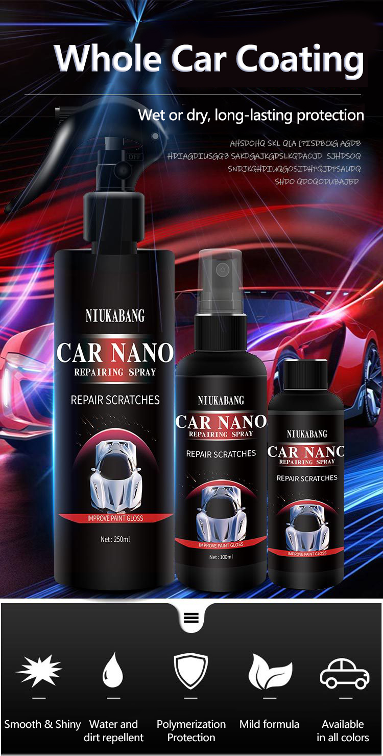 NKB 100 times brighter car nano ceramic coating for spray car wax and ...