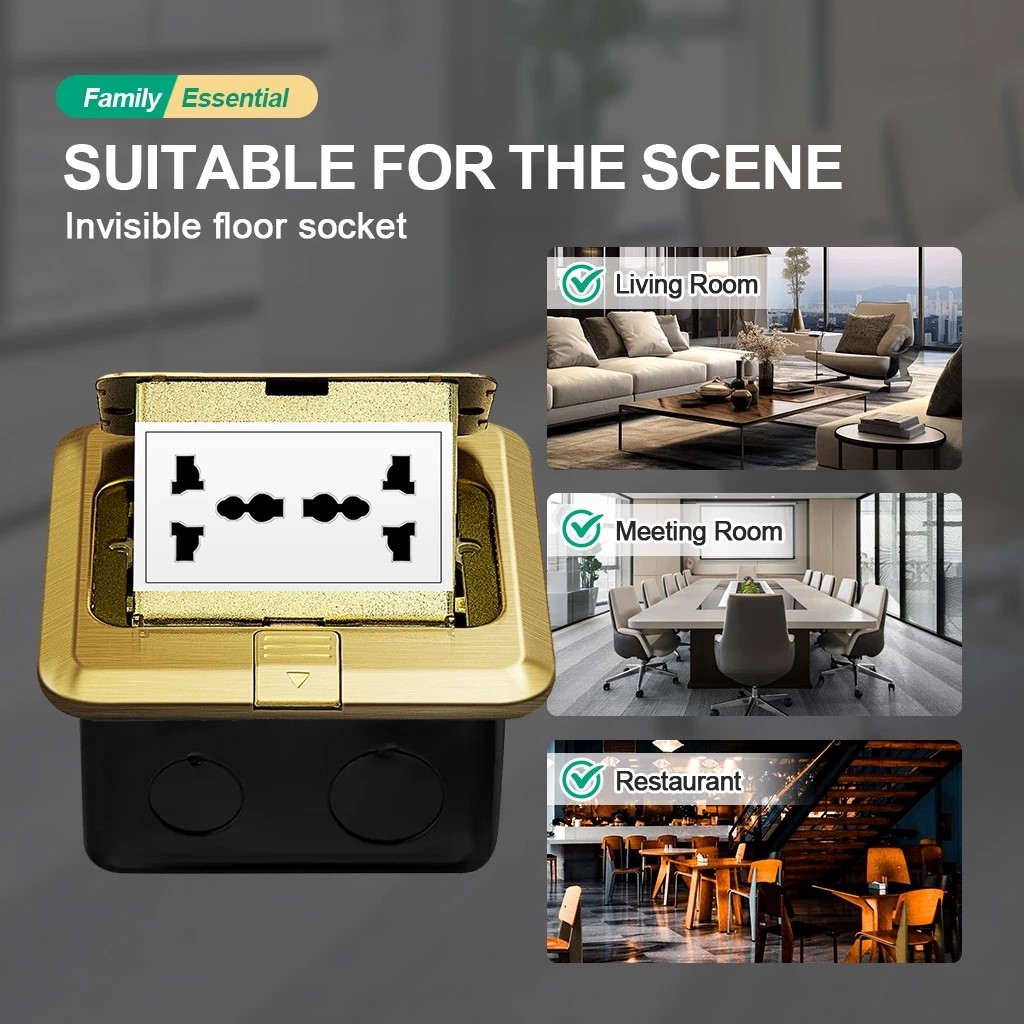 Universal 250V Floor Ground Outlet/floor socket/Power Sockets 6 Prong ...