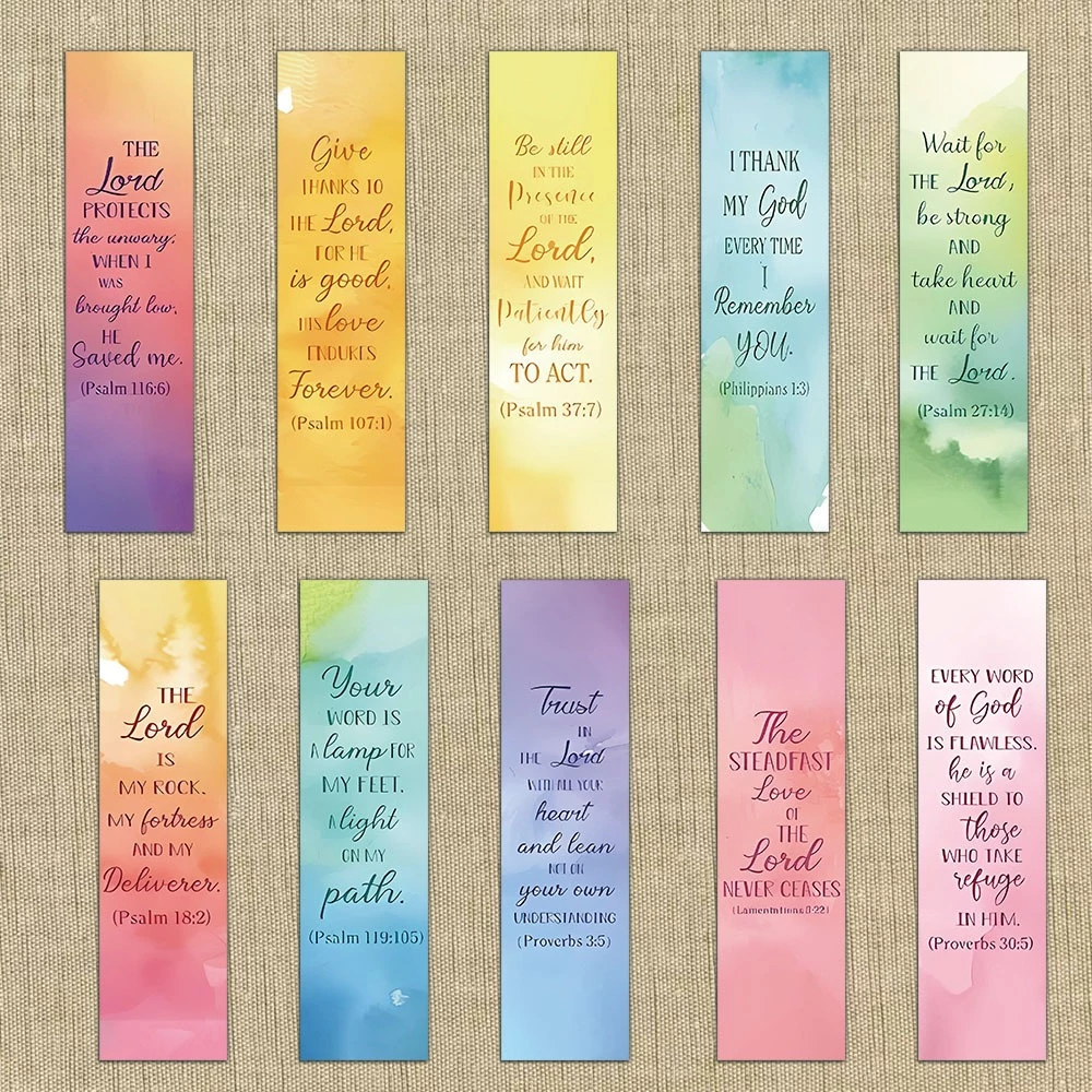 1pack/30pcs Beautiful scenery bookmark, paper reading multifunctional ...