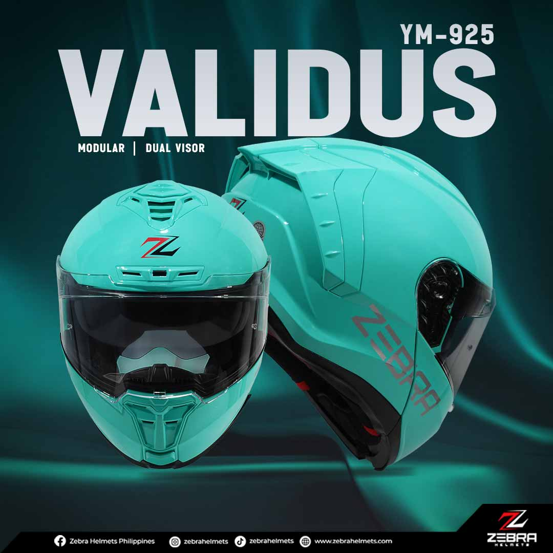ZEBRA VALIDUS YM-925 Modular Helmet Full Face Dual Visor Helmet ...