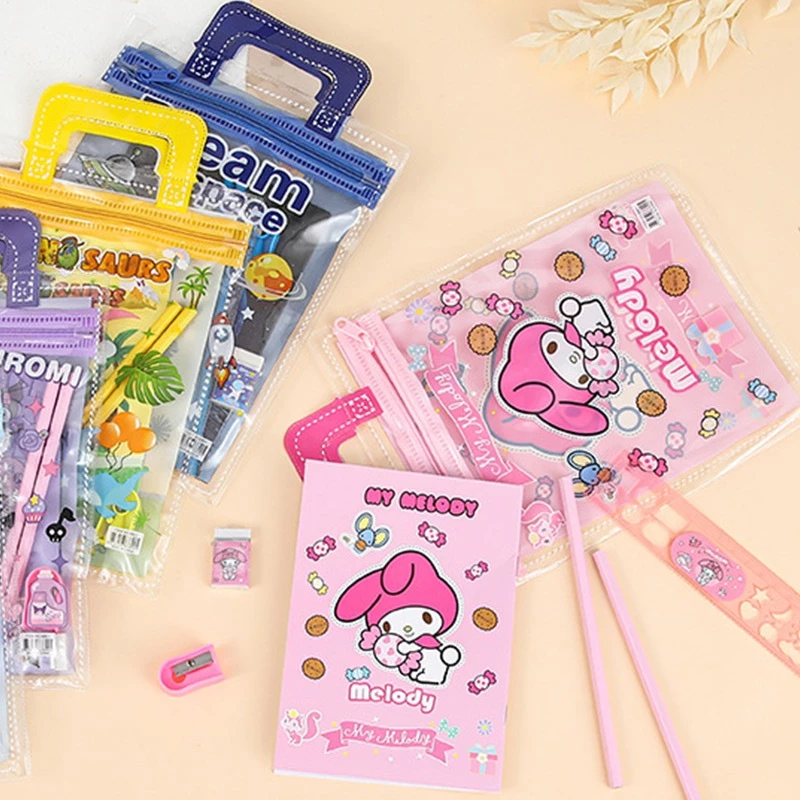 6 In 1 Cartoon School Set Cute Stationery Gift stationery set cartoon ...