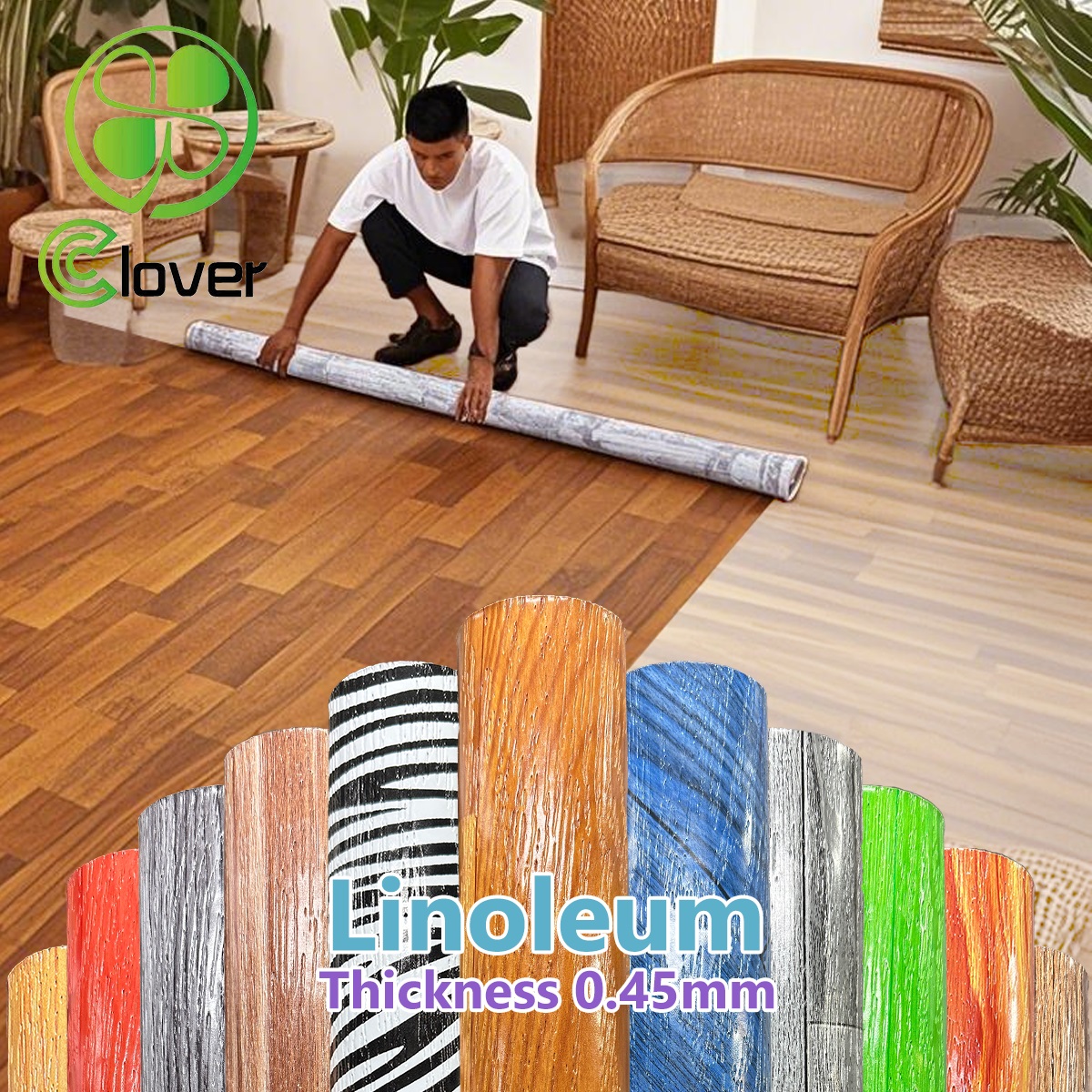 Clover Linoleum rubberized flooring matting floormat renoleum makapal ...