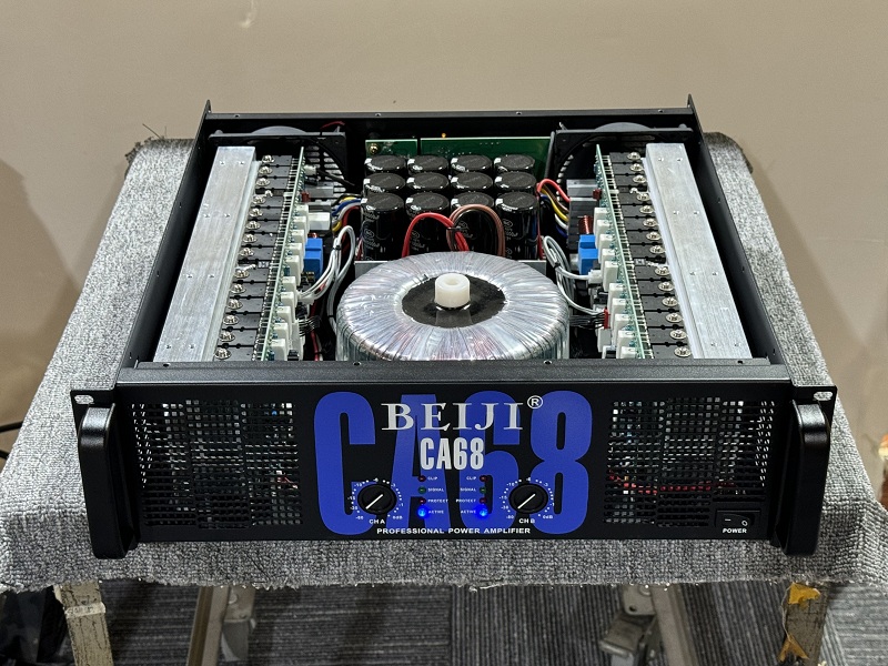 PADON CA68 Professional amplifier, two channels, 1800W*2 high-power 8 ohms, audio amplifier ...