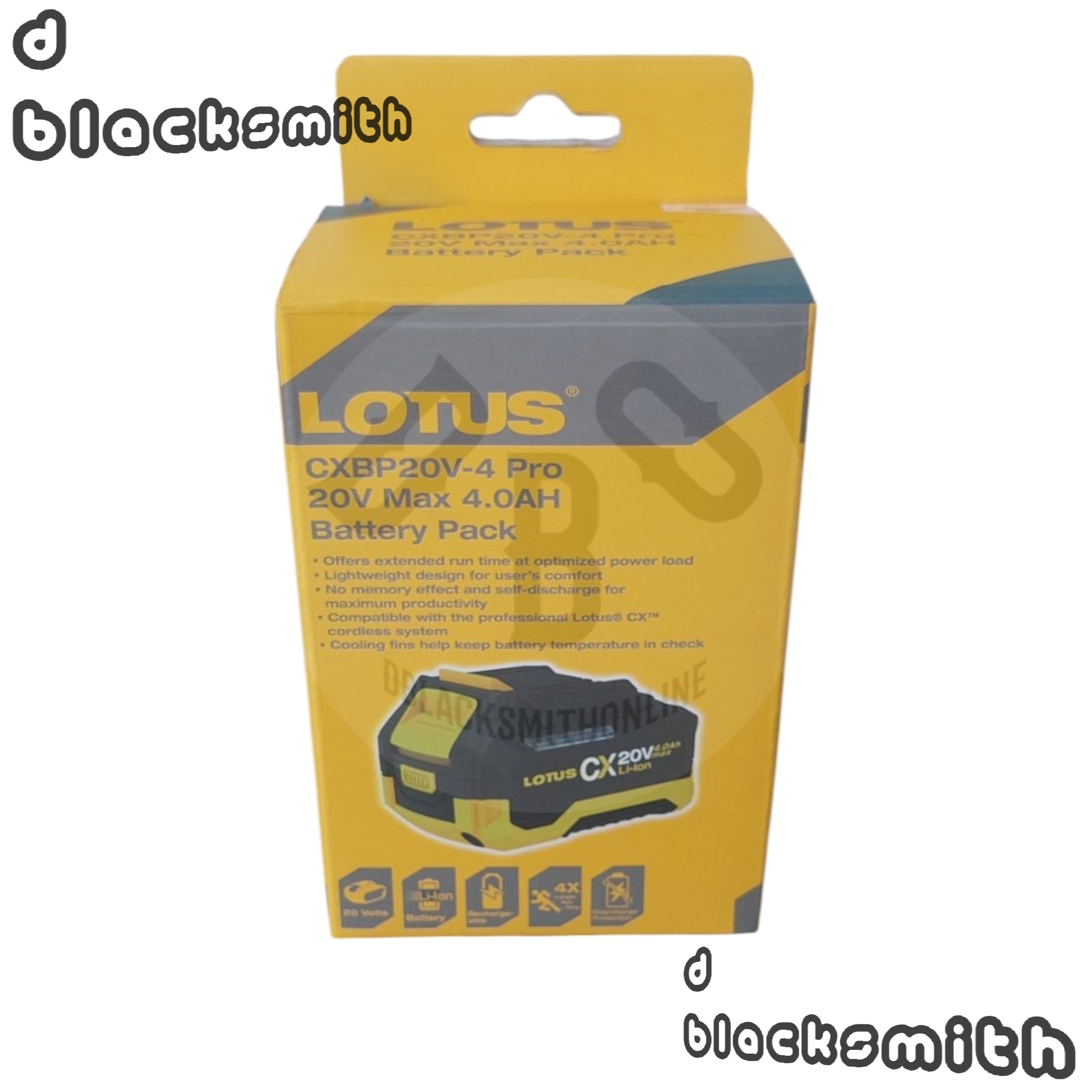 Original Lotus Battery Pack 20V Max 4.0AH CXBP20V-4 PRO Spare Battery ...