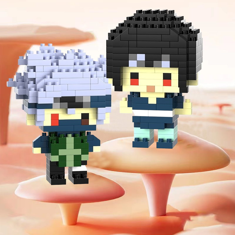 【DUZ】Naruto Building Blocks Anime Characters Cute Kid's Toys Kakashi ...