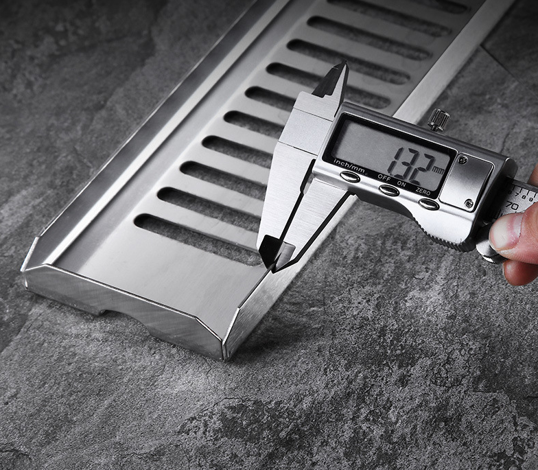 SUS304 stainless steel rectangular floor drain bathroom kitchen large ...