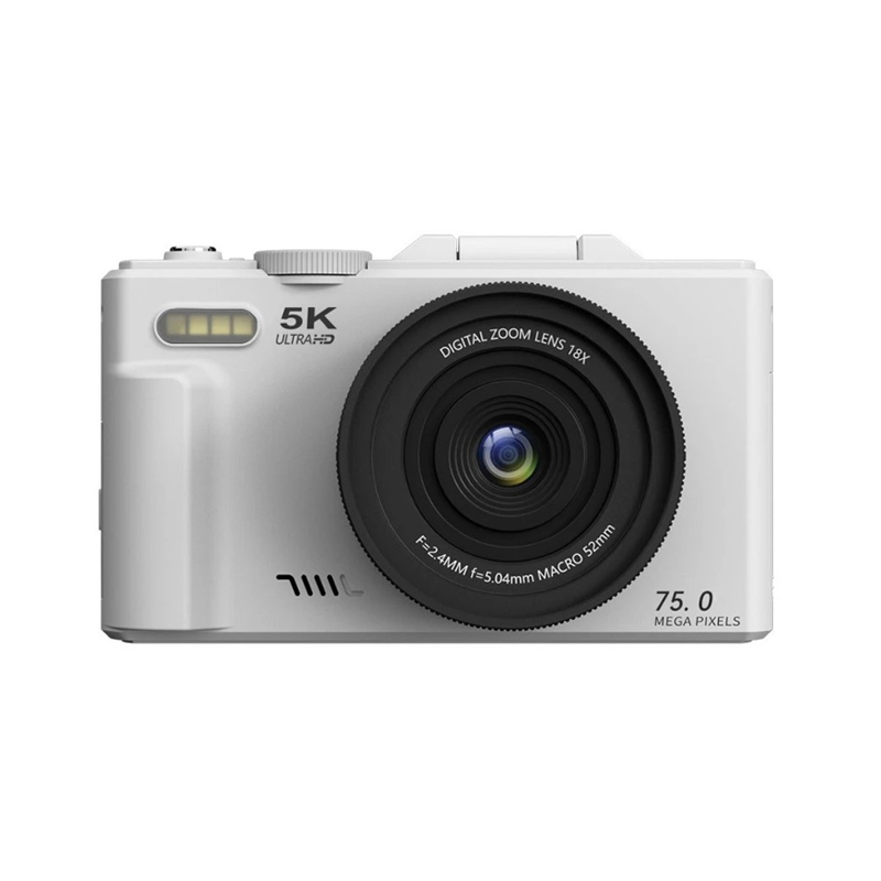 5K Digital Camera 75MP HD Photography 180° Flip Screen Mini Selfie ...