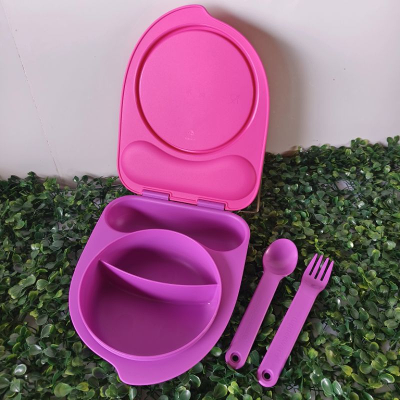 Tupperware Bento Lunchbox 400ml with Free Cutlery Set (100% Original ...