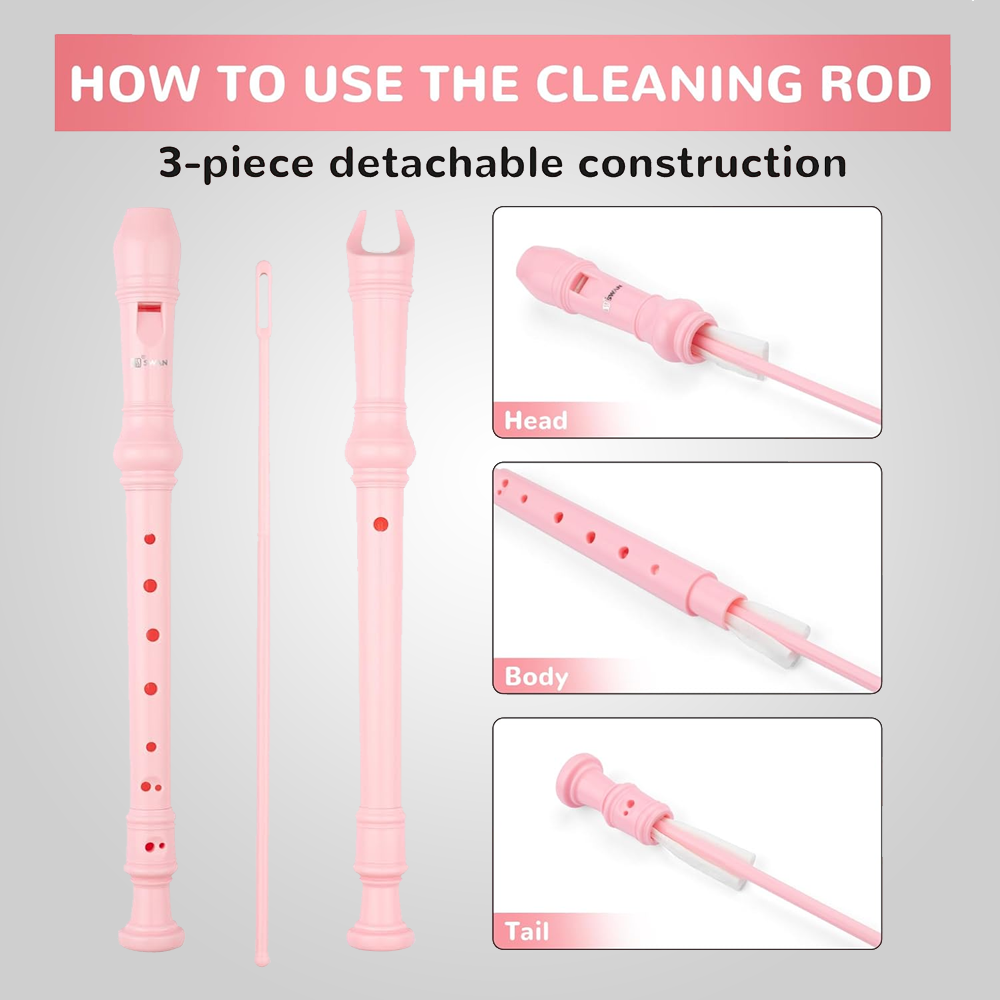 RIXTON Professional Music Global Flute Recorder (Ivory) Music ...