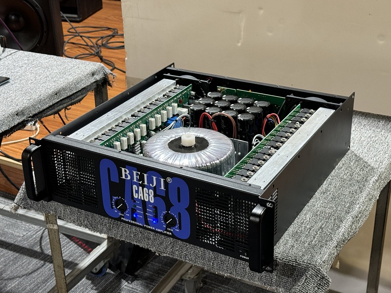 PADON CA68 Professional amplifier, two channels, 1800W high-power 8 ohms, audio amplifier ...