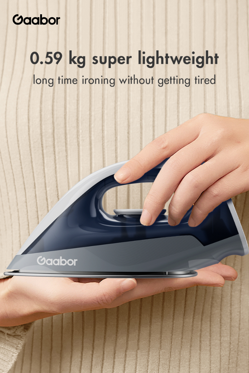 Gaabor 1200W Electric Iron with Temperature Control Teflon Soleplate ...