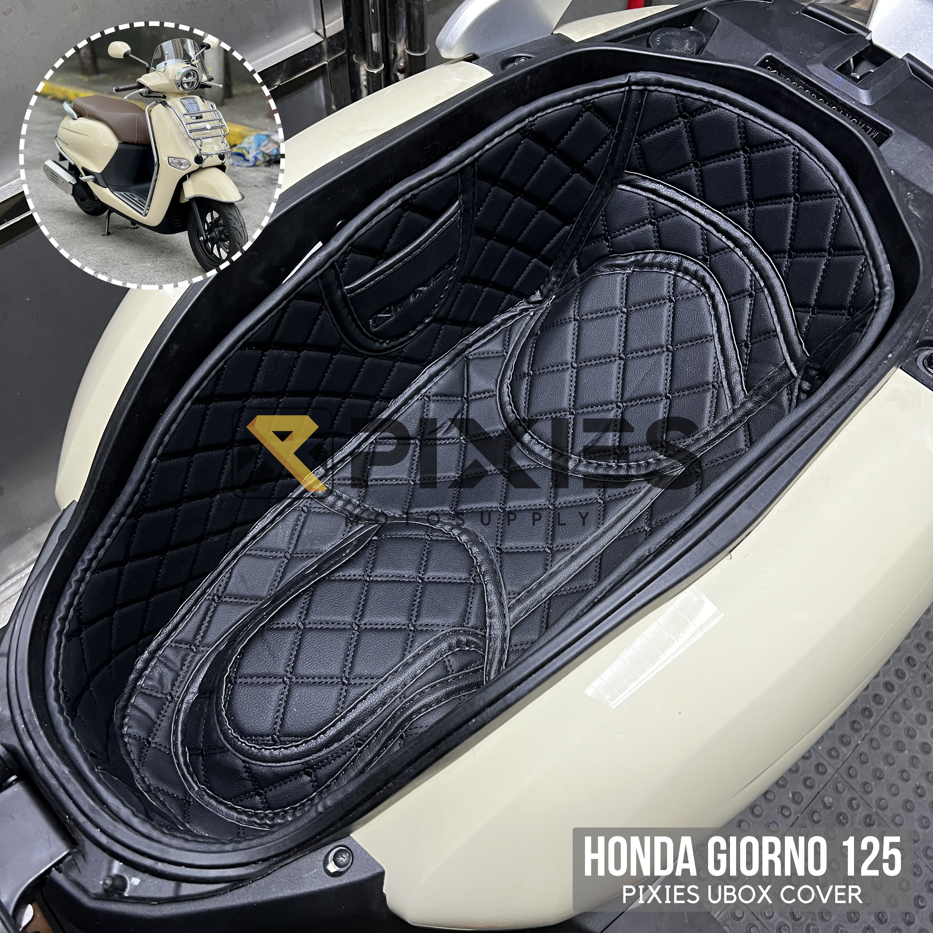 HONDA GIORNO 125 PIXIES UBOX SEAT COMPARTMENT COVER | Shopee Philippines