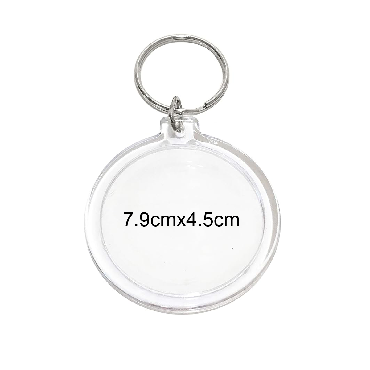 Personalized clear acrylic keychain laminated back to back high quality ...