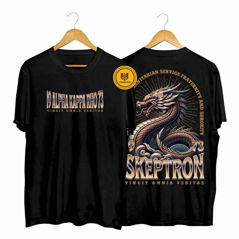TEAM ITIK CLOTHING Alpha Kappa Rho (Dragons V2) Skeprton Fraternity AKP ...