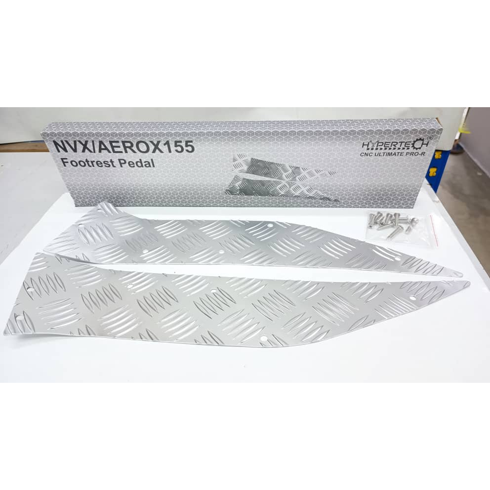 Hypertech Ultimate Aerox V1 155 Alloy Matting Footboard With Bolts ...