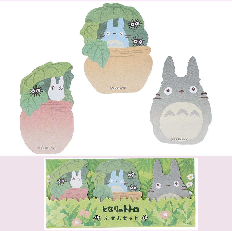 Studio Ghibli die cut sticky notes set My Neighbor Totoro Spirited Away ...