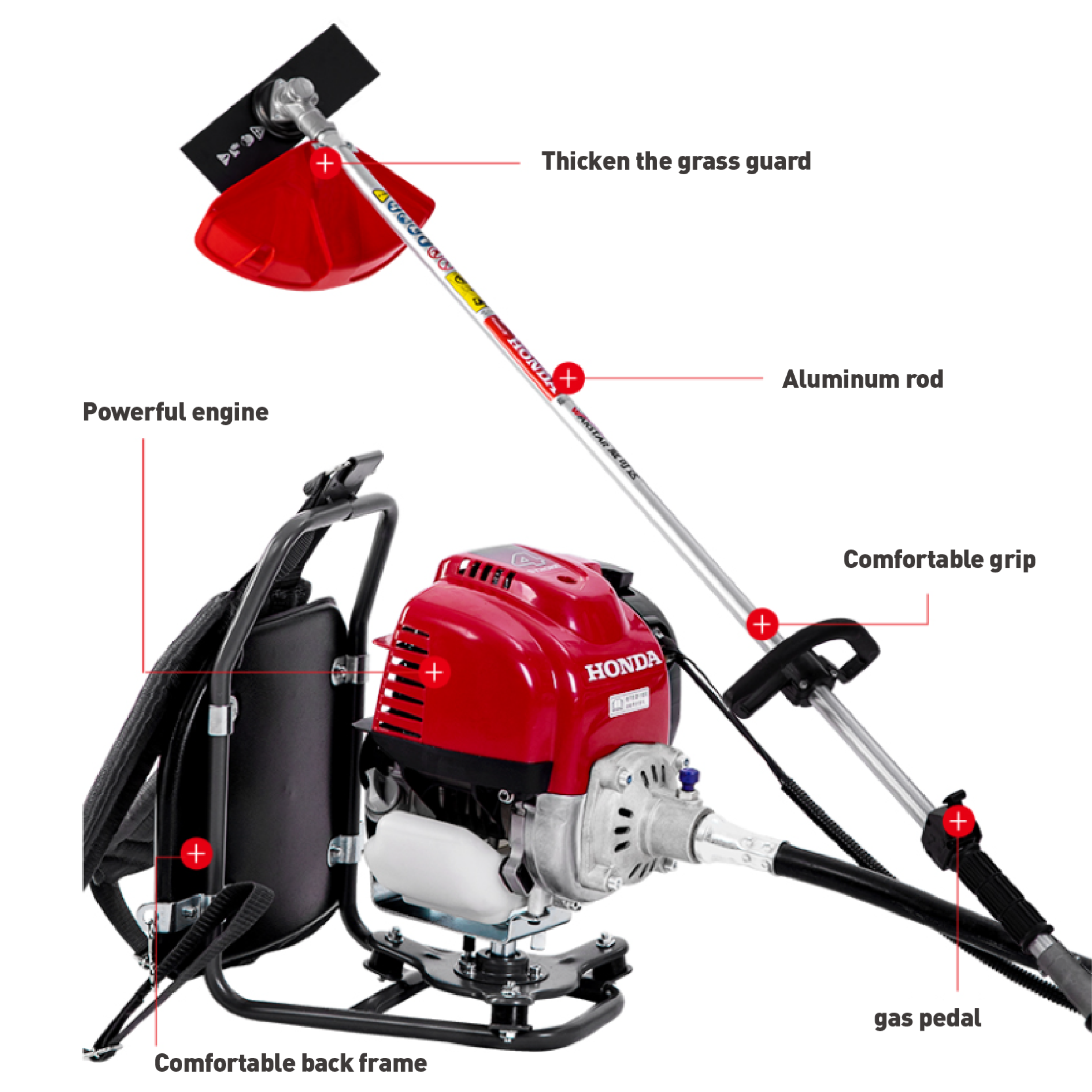 【Ready stock 】Japan Honda GX35 Grass Trimmer 4-Stroke Brush cutter Gasoline Lawn Mower 42CC COD ...