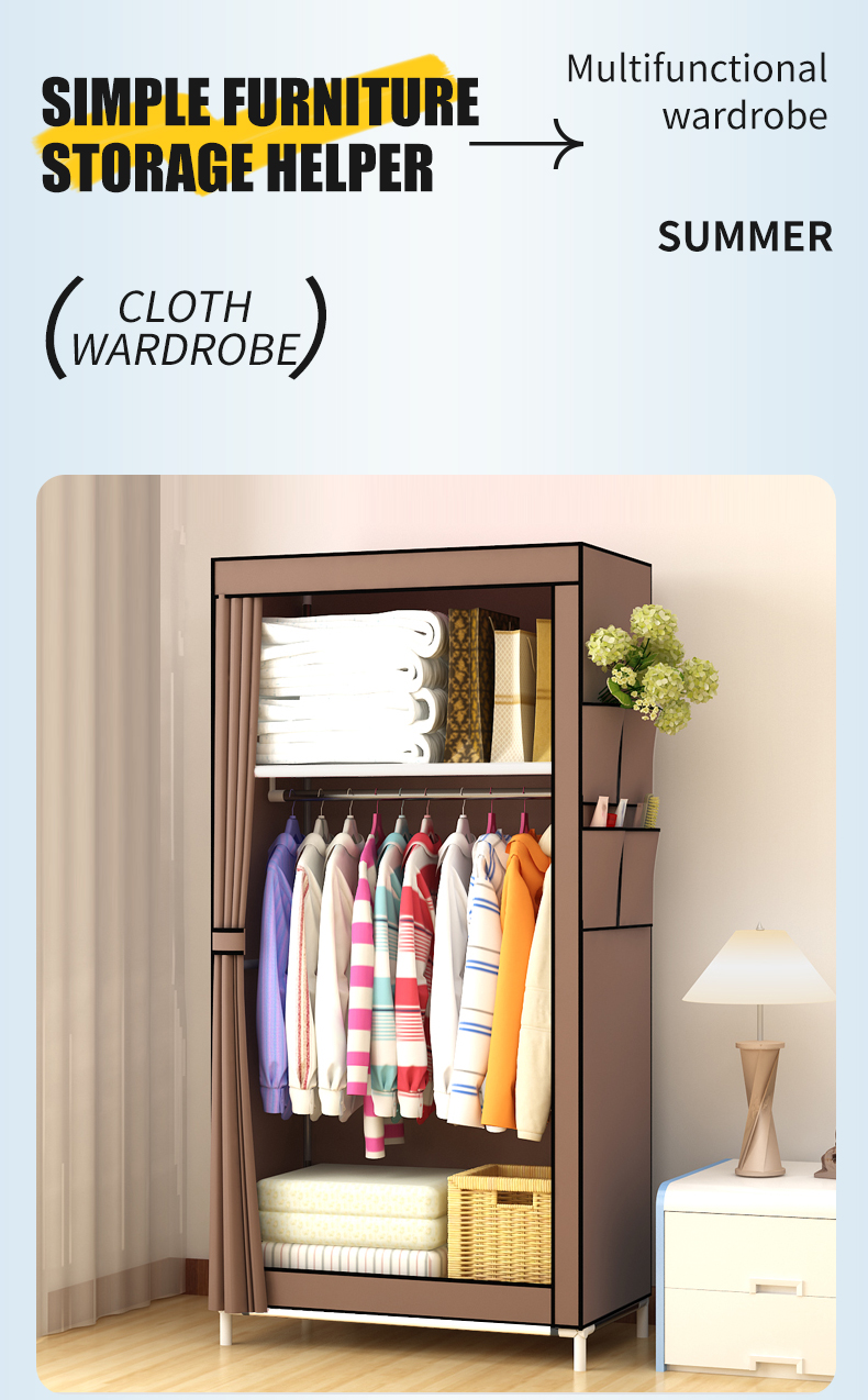 COD Large Size Clothes Storage Wardrobe Cabinet Fashion Multi Organizer ...