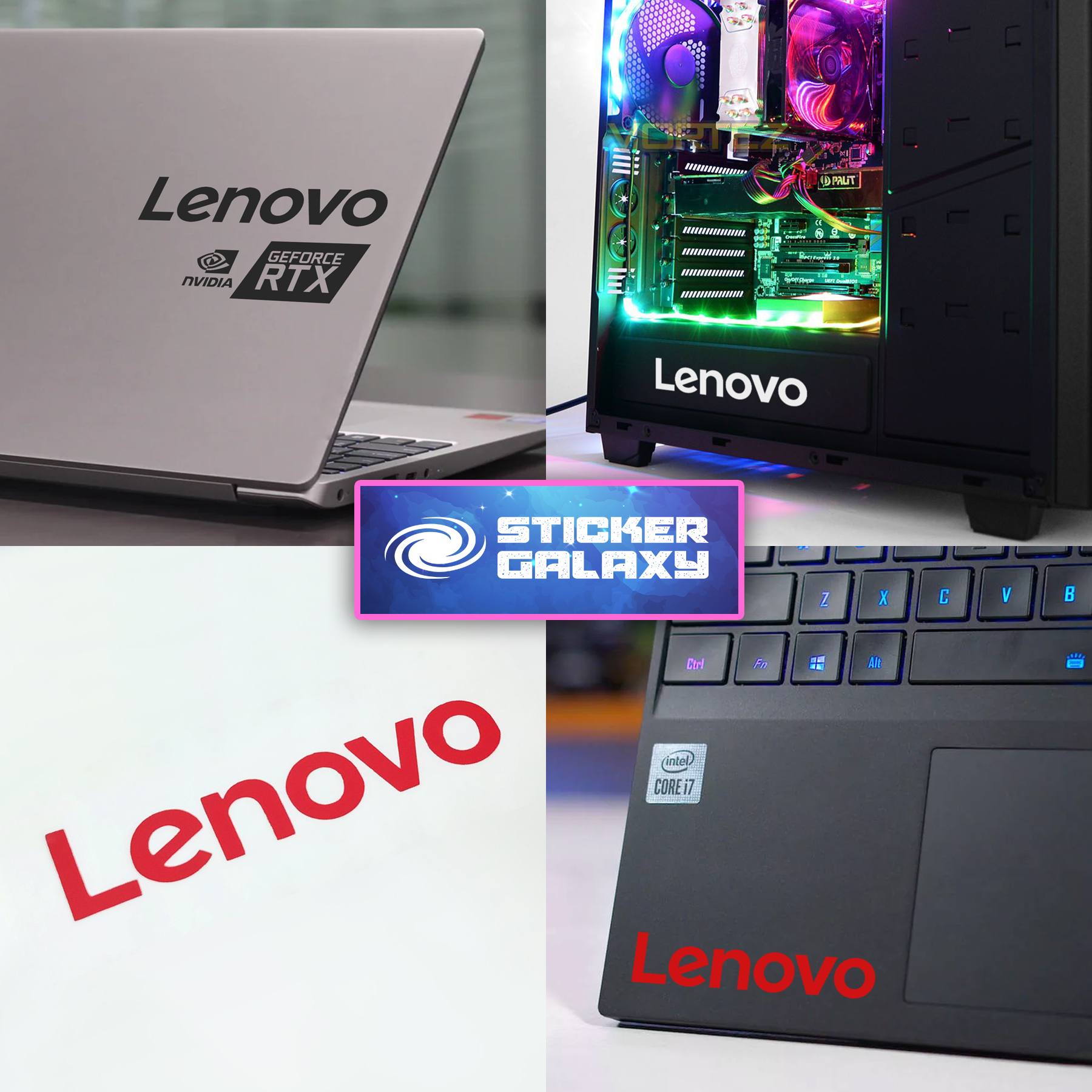 Lenovo WATERPROOF STICKER for pc gamer for pc case, laptop, cellphone ...