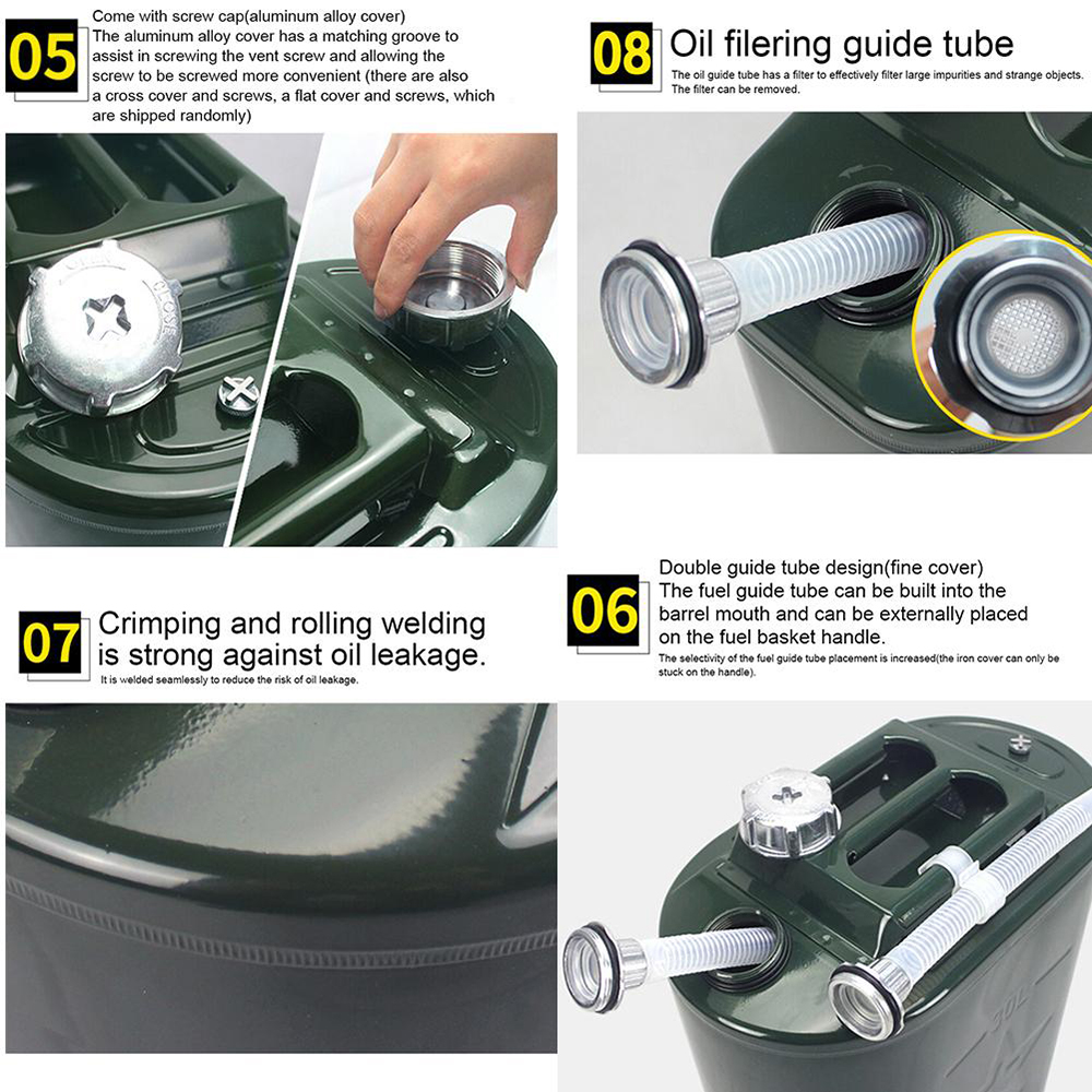 Industrial 10L/20L/30L Metal Car Motorcycle Petrol Gas Diesel Gasoline ...