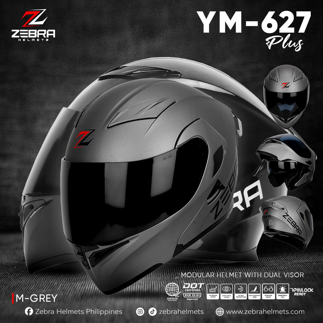 ZEBRA Modular Helmet Full Face Dual Visor For Motorcycle Helmet For Men ...