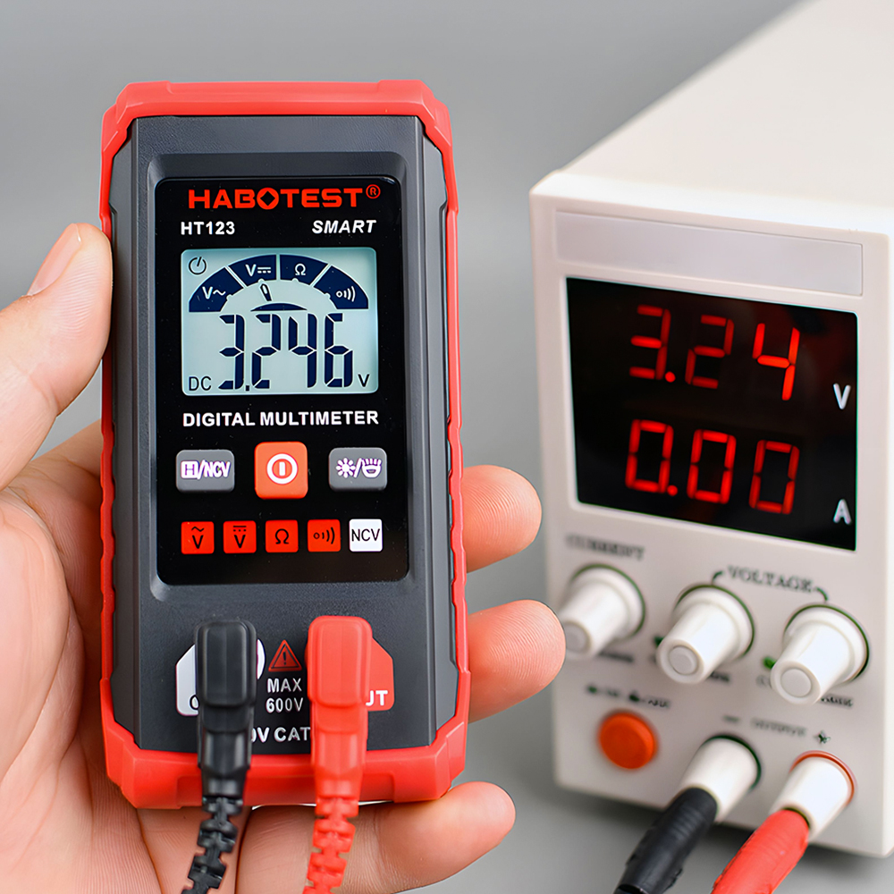 【Tester Multimeter】Ht123 Digital Multimeter 600V AC/DC 4000 Counts High ...