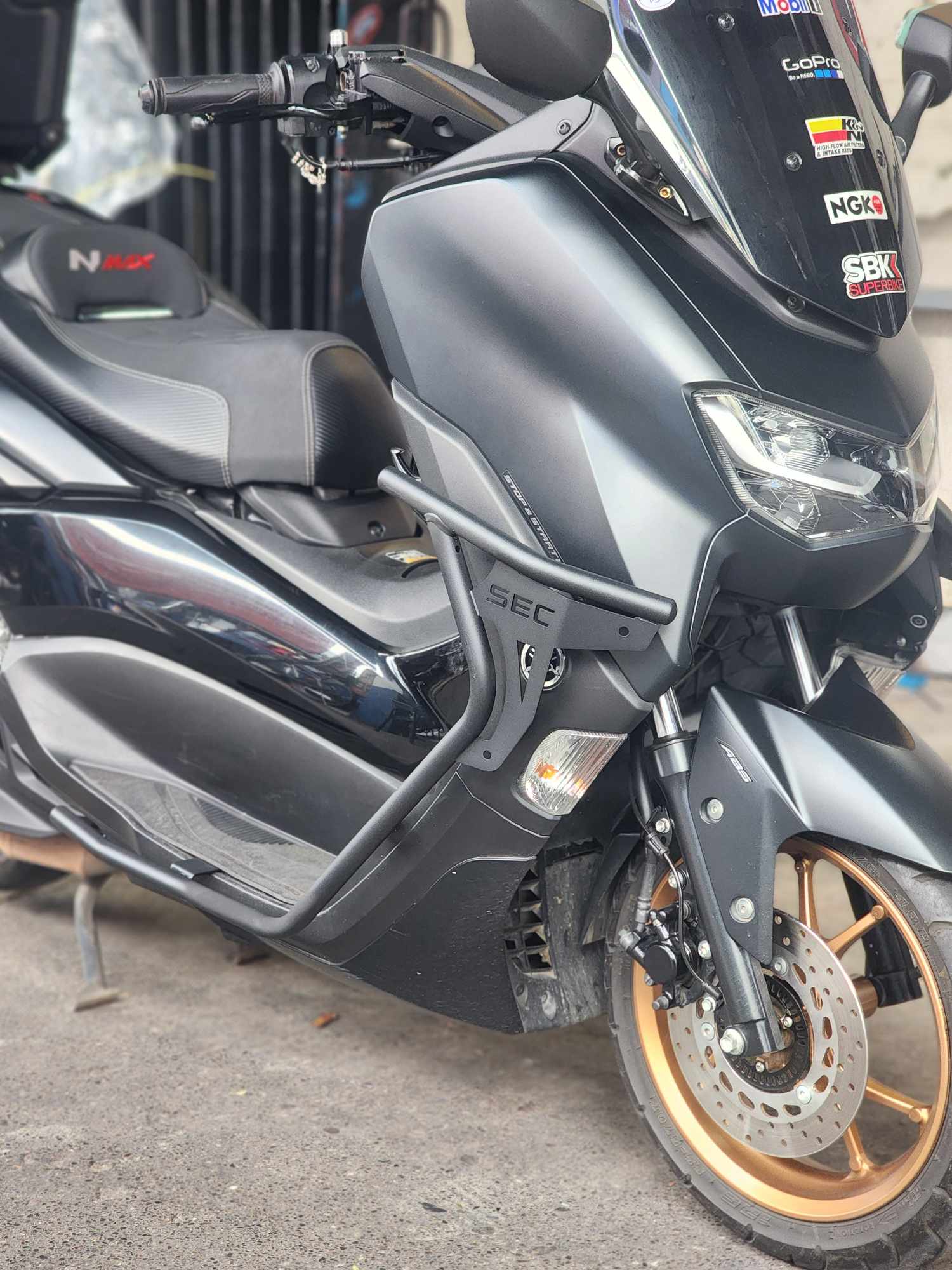 SEC Nmax Crash Guard Half armor, FOR V1 V2 N V3 TURBO, | Shopee Philippines