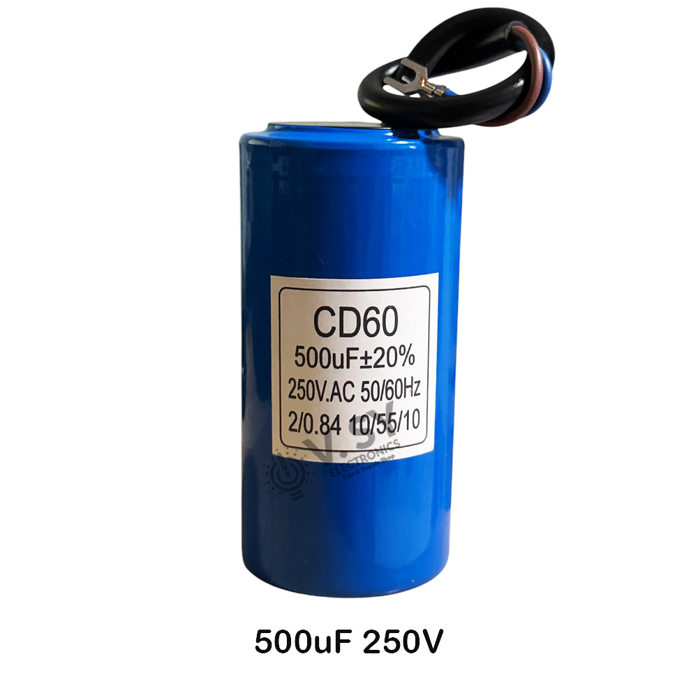 500uf 250V Motor Capacitor / 500MFD Starting Capacitor VAC CD60 ...