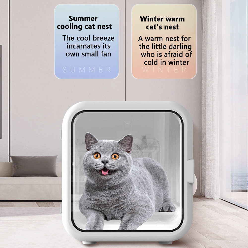 Pet Drying Box Cat and Dog Drying Box Smart Pet Hair Dryer Ultraviolet ...