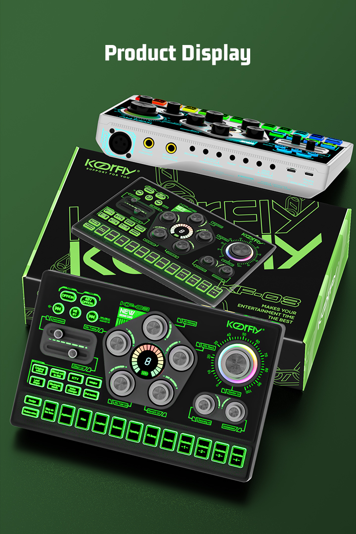 KOORFLY KF03 Sound Card Anchor Recording USB External SoundCard for ...