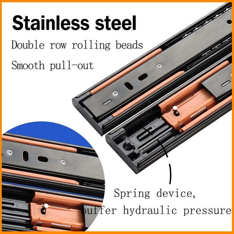 Hydraulic Drawer Guide Heavy Duty Drawer Guide Soft Close Drawer Slide ...