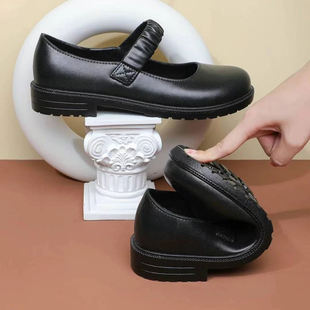 Black Shoes Ladies School Fashion Women Office Business Student Rubber ...