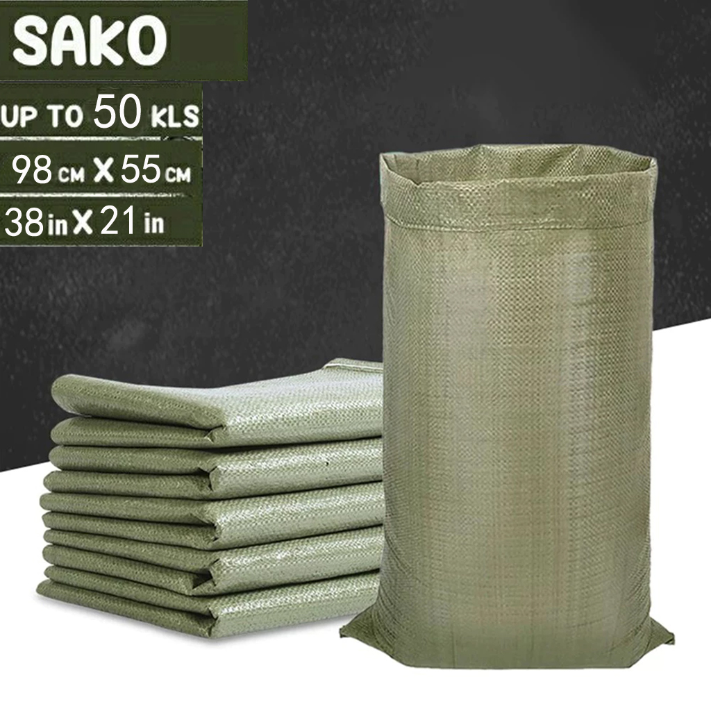 50PCS sako ng palay 50kg empty SAKO REAPER FOR PALAY/RICE/FEEDS/ICE ...