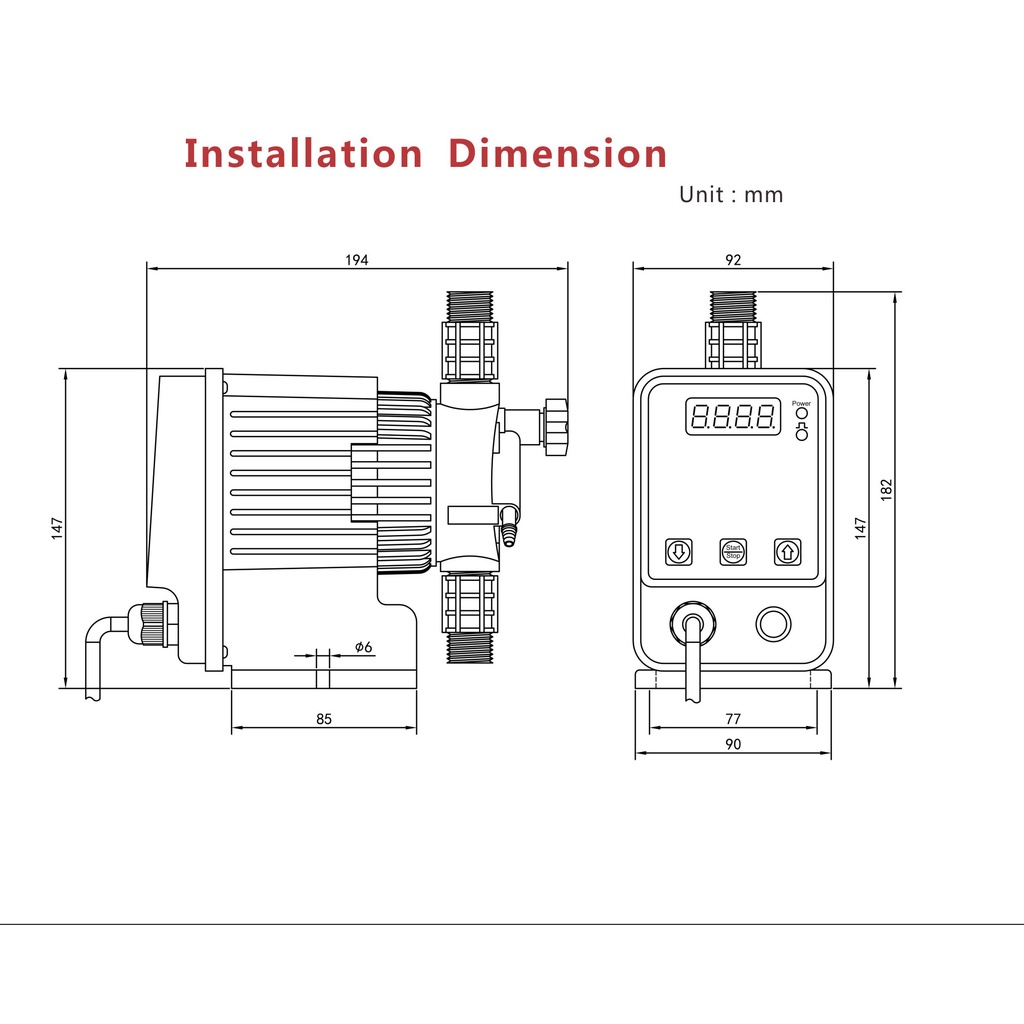 Chemical Liquid Chlorine Metering Dosing Pump with Electromagnetic ...