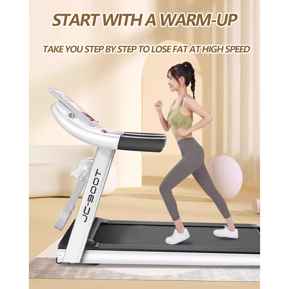 Treadmill Foldable Electric Heavy Duty 1-15Km/H T900 Threadmill With ...
