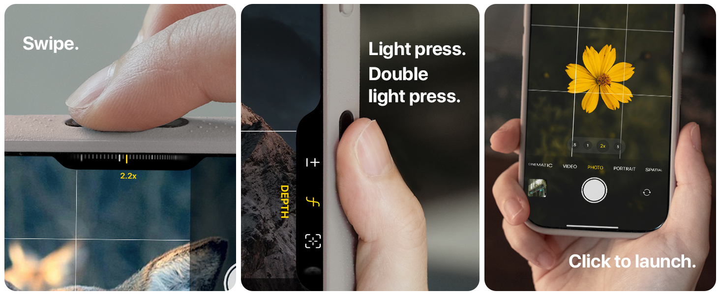 TineeOwl Case for iPhone 16 Pro / 16 Pro Max - Magnetic Case w/ Camera Control Button (Stone ...