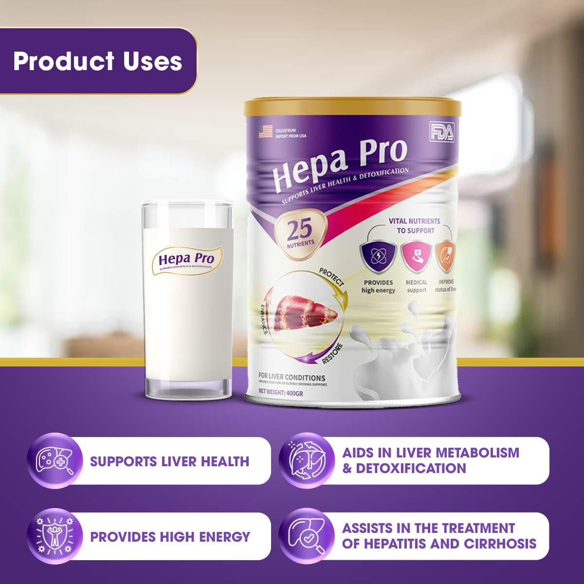 Hepa Pro Milk 400g – Boost Liver Health, Detox & Energy Support ...
