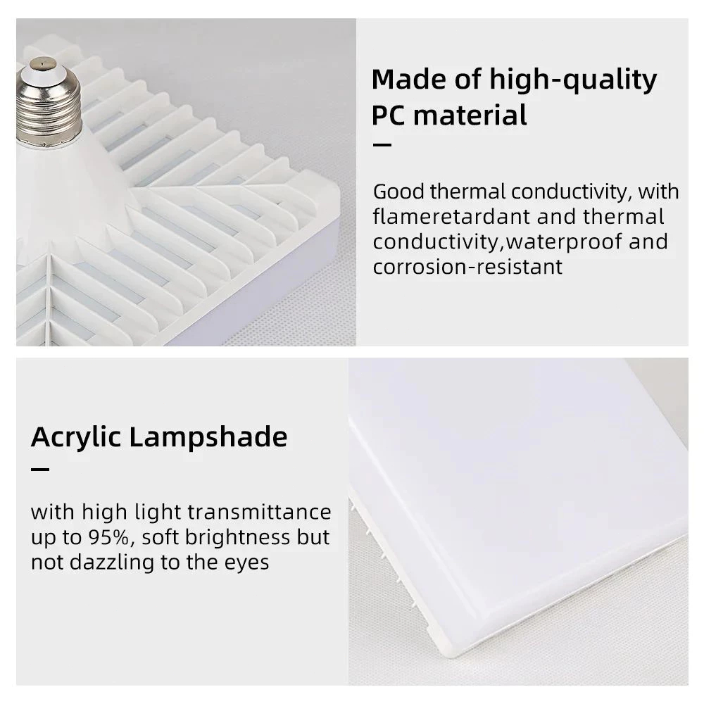 Solara Super Bright Ceiling Light Waterproof Square Light Bulb E27 ...