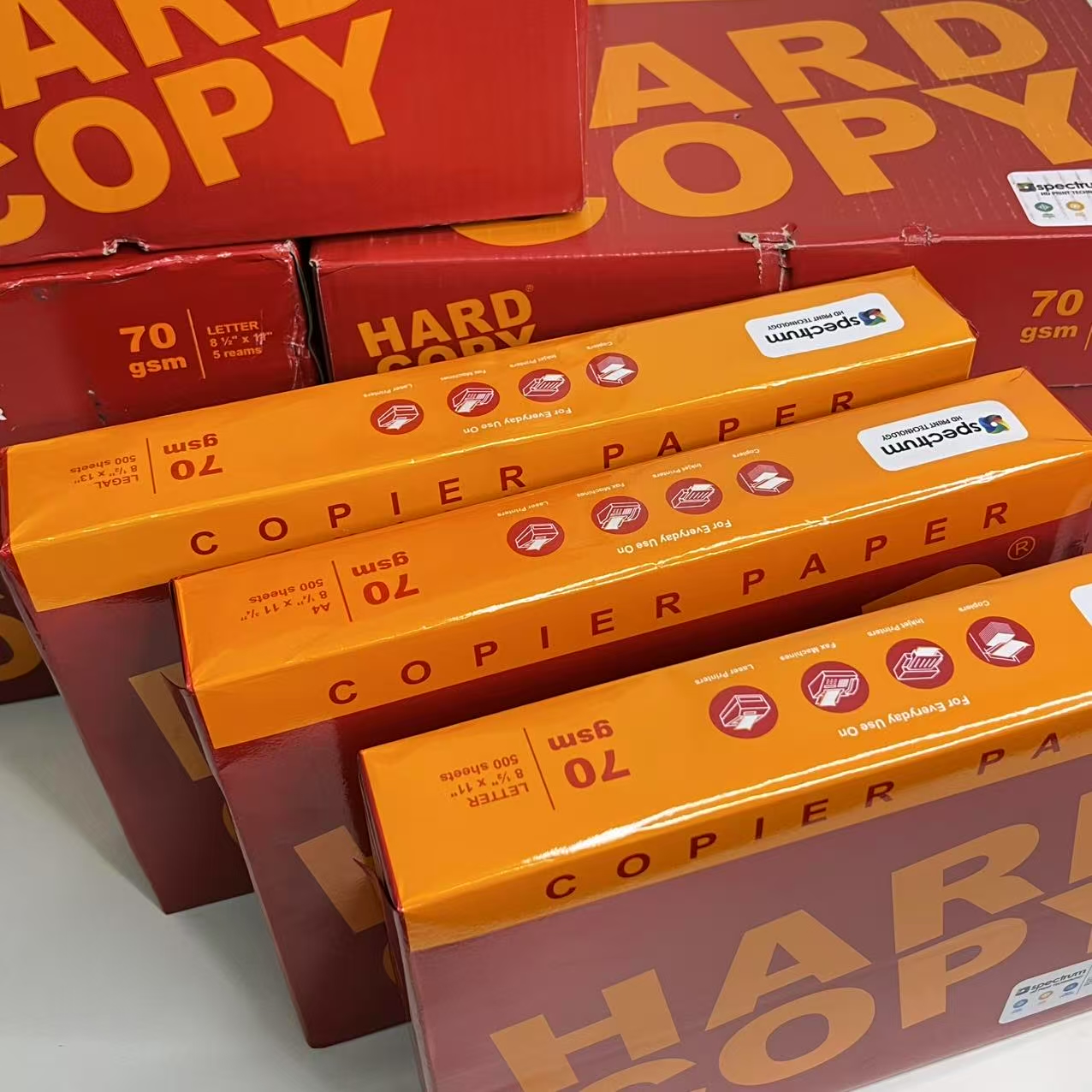 70GSM Hard Copy Bond Paper A4 Short Long Size 500 Sheets Per Ream ...