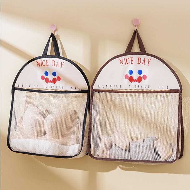 Underwear Storage Bag Wall Hanging Breathable Mesh Bag Socks Storage ...