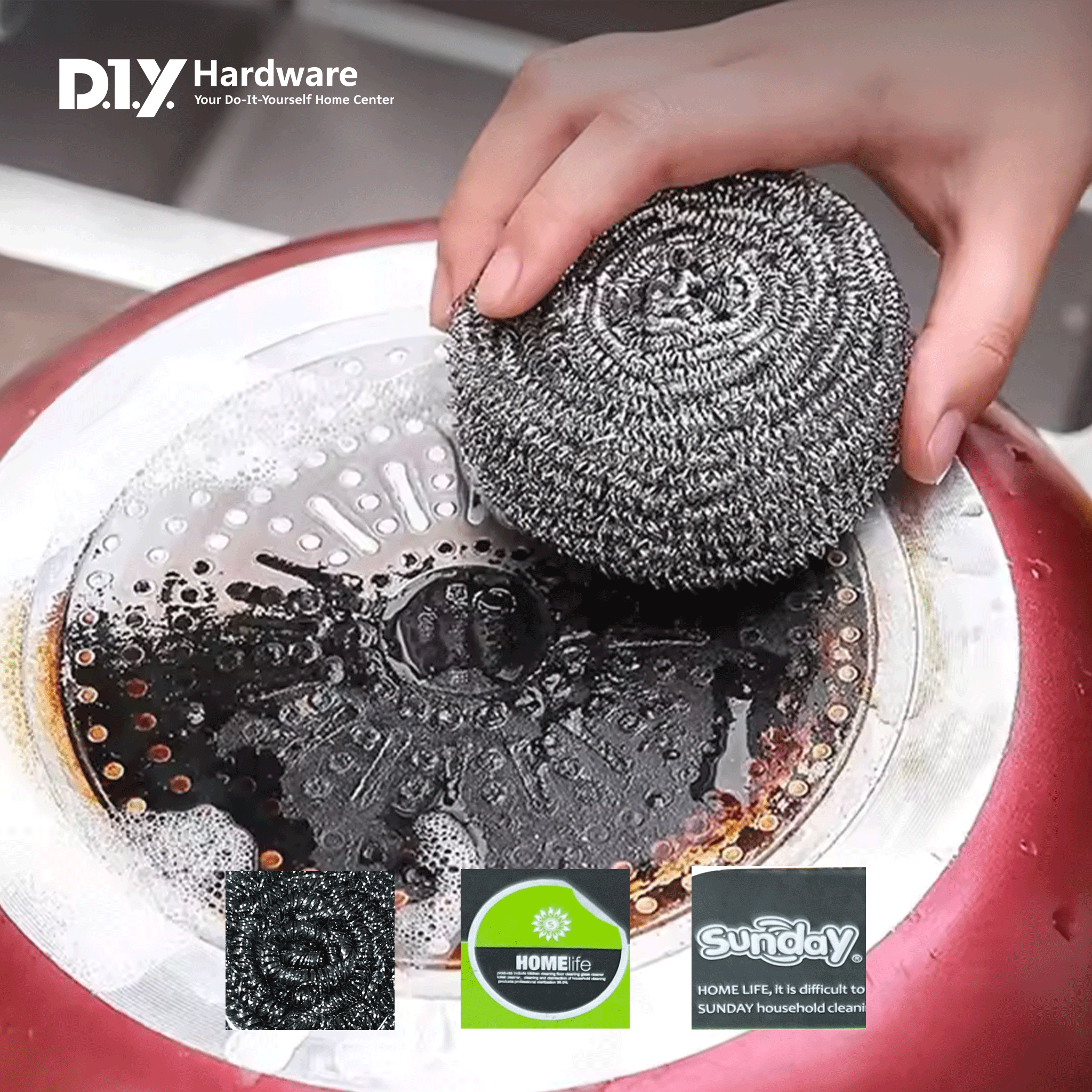 SUNDAY Steel Wire Ball Scrubber (1pc) | Shopee Philippines