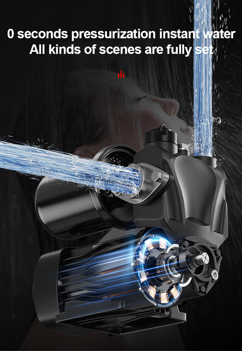 Automatic booster pump 850W household self-priming pump silent pumping ...