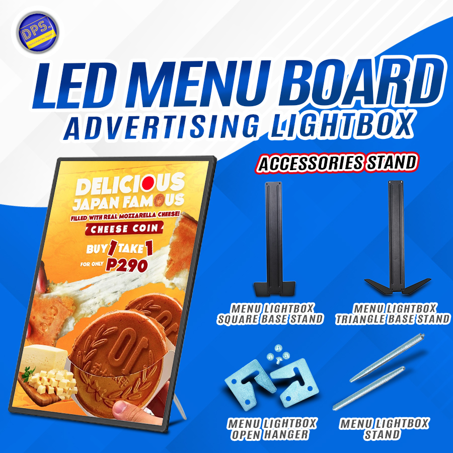DPS Advertising LED Menu Lightbox Black / Board Frame Menu / LED Menu ...