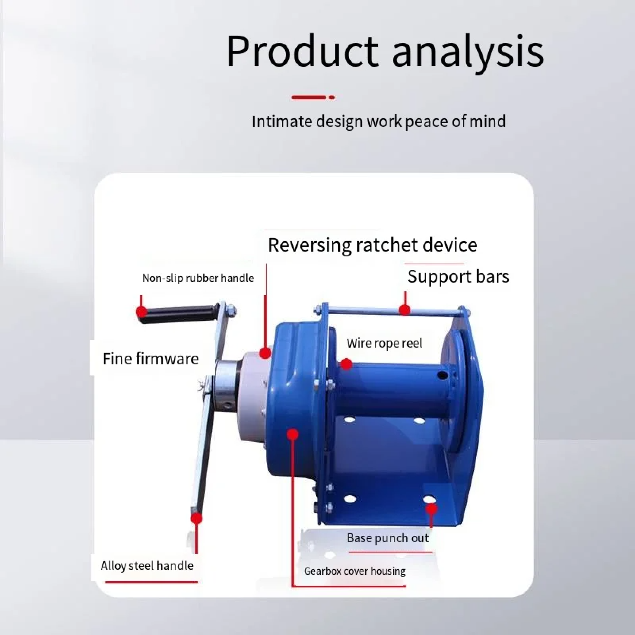 Hand Winch Heavy Winch 1 Ton 2 Tons 3 Tons Manual Winch Self-Locking ...