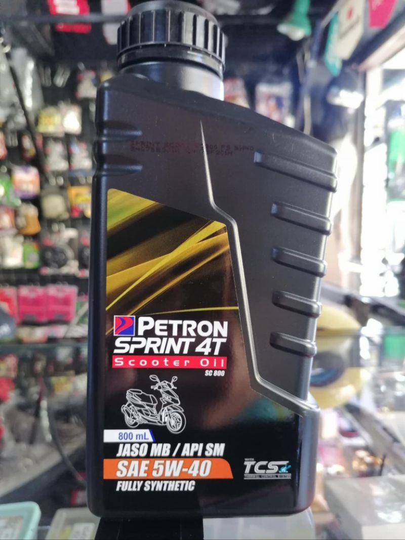 Petron Scooter Oil 5W40 Fully Synthetic 800ml w/ Gear Oil | Shopee ...