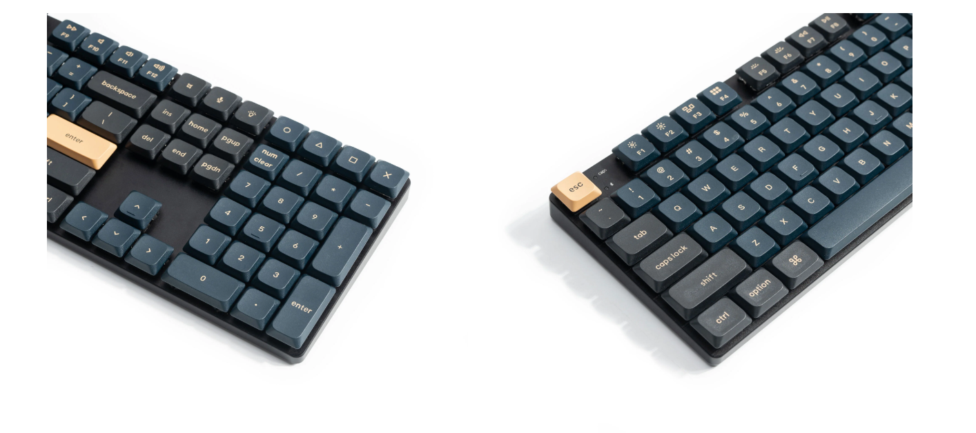 Keychron PBT Keyboard Low Profile Double Shot LSA keycap 133 keys ...