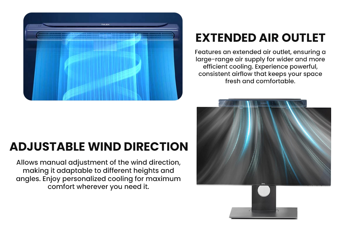 TYLEX XM52 Portable Screen Fan With Standable And Hangable | Shopee ...