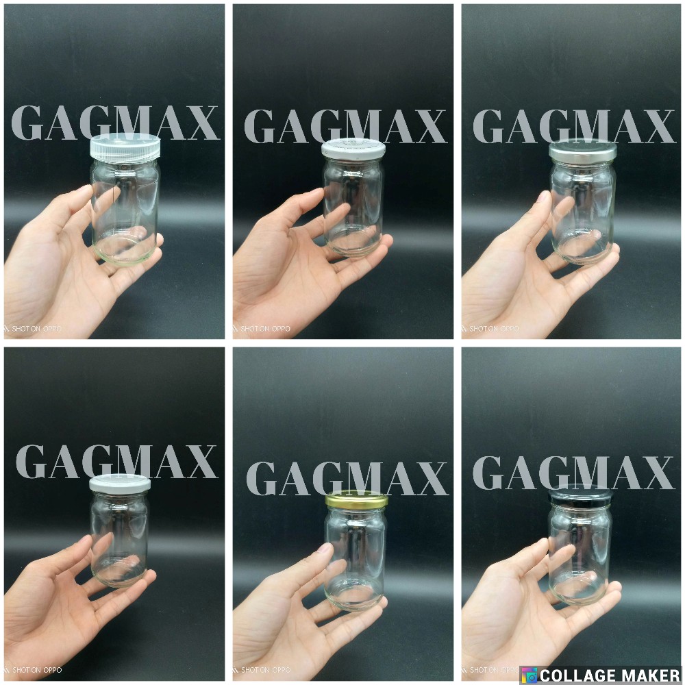 8oz / 220ml M7177 Generic Glass Jar (free shrinkable seal) | Shopee ...