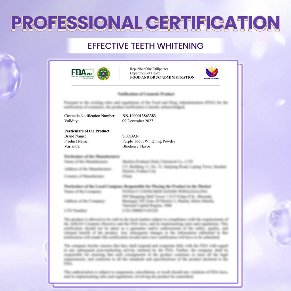 Scoban optical color repairteeth essence whitening teeth purple ...