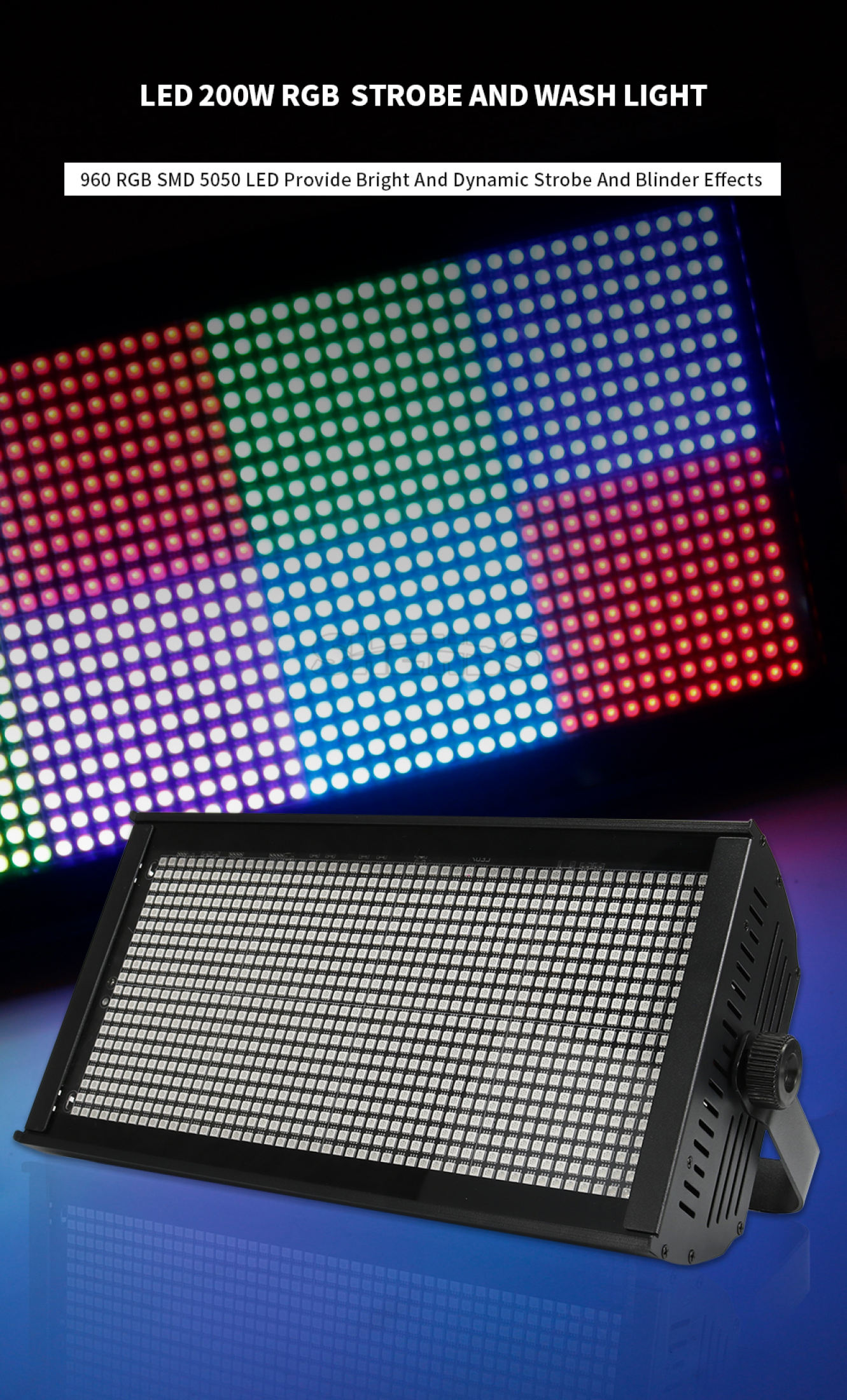 Stage Lighting / Strobe Lamp / RGB Flashing Light with 960 Bulbs ...